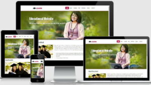 learn educational free responsive web template - WebThemez