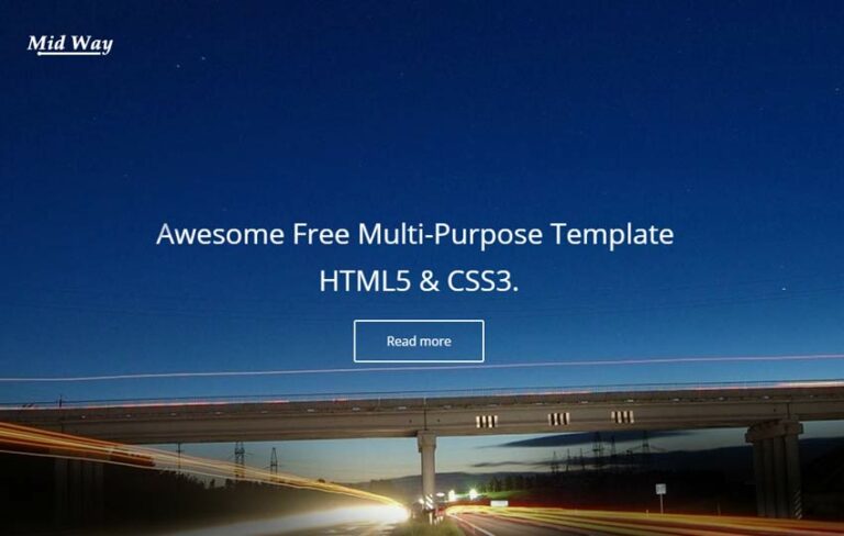 Best Free HTML5 Website Template for Multi-Purpose - WebThemez