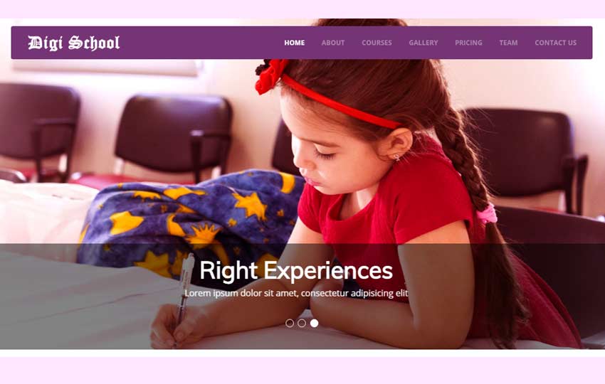 School Website Template Premium Free Download