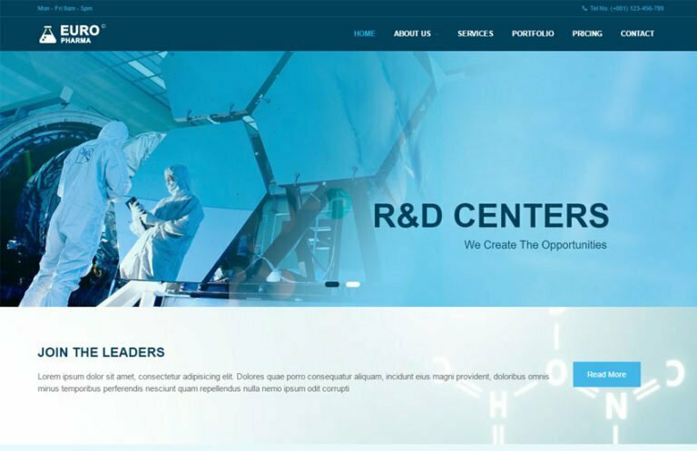 Pharmaceutical Website Templates