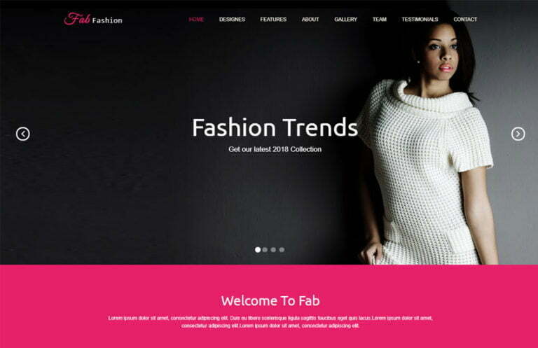 Fashion Responsive HTML5 Web Template Free Download Fashion Responsive HTML5 Web Template Free Download