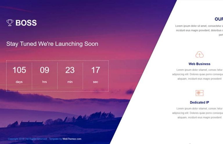 Coming soon HTML5 Template Free Download - WebThemez